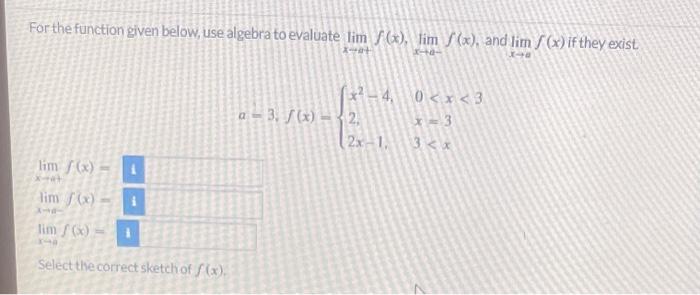 Solved For The Function Given Below Use Algebra To Evaluate 7735