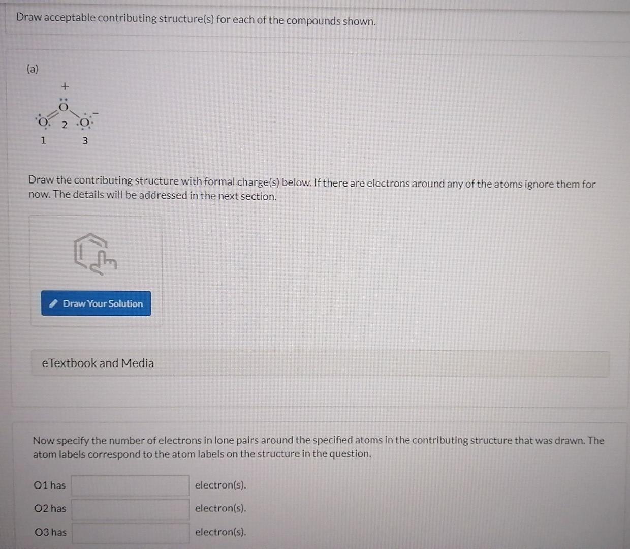 Solved Draw acceptable contributing structure(s) for each of | Chegg.com