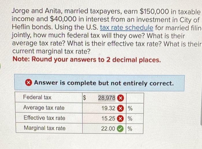 Solved Jorge and Anita, married taxpayers, earn $150,000 in | Chegg.com