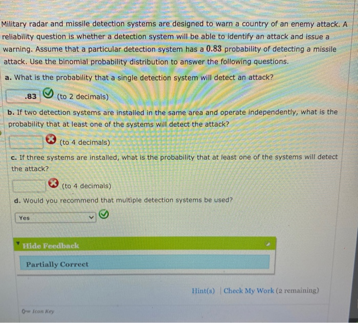 Solved Military Radar And Missile Detection Systems Are