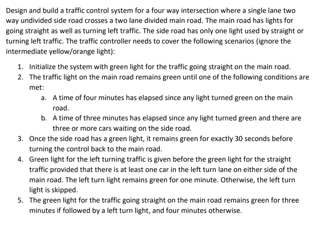 Solved Use Multisim to Design and build a traffic control | Chegg.com