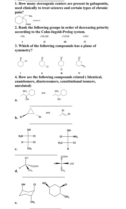 Solved 1. How many stereogenic centers are present in | Chegg.com
