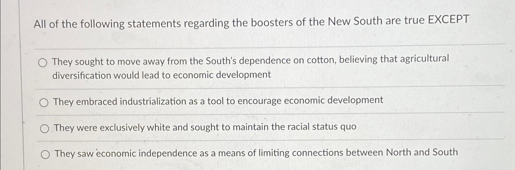 Solved All Of The Following Statements Regarding The