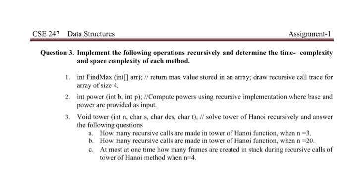 Solved Cse 247 Data Structures Assignment 1 Question 3 4575