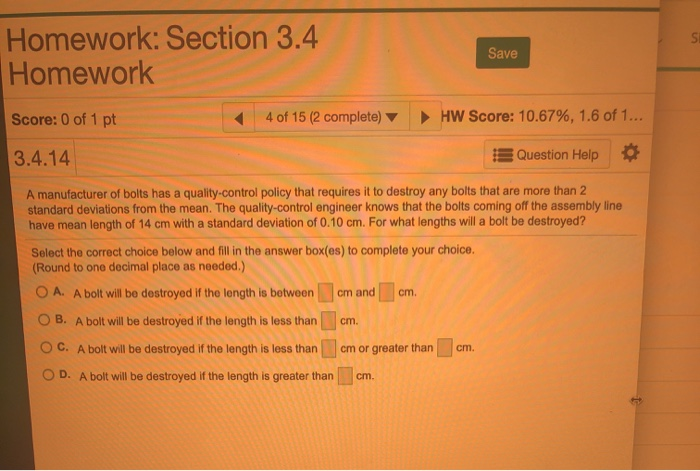 Solved Homework Section 3 4 Homework Save Score 0 Of 1 Pt