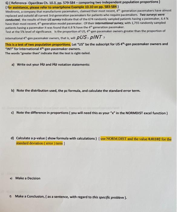 Solved 6) ( Reference-OpenStax Ch. 10.3, pp. | Chegg.com