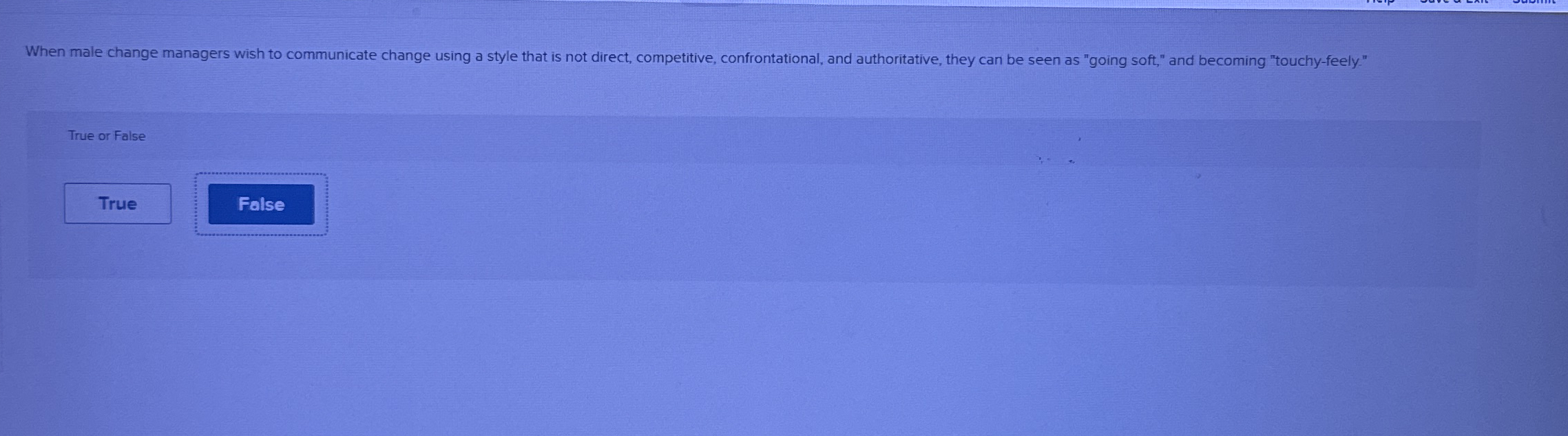 Solved When male change managers wish to communicate change | Chegg.com
