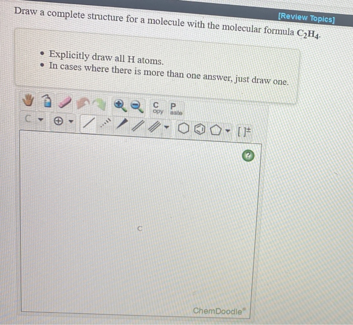 Solved [Review Topics] Draw a complete structure for a | Chegg.com