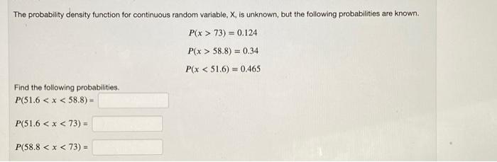 Solved The probability density function for continuous | Chegg.com
