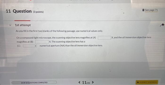Solved 1st attempt As you fill in the first two blanks of | Chegg.com