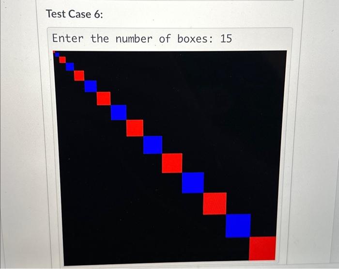 Solved Write a program to create and display a pattern of | Chegg.com