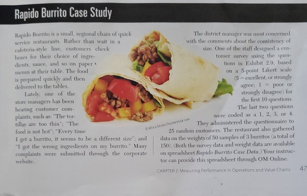 Solved Rapido Burrito Case Study agree: 1 Rapido Burrito is | Chegg.com
