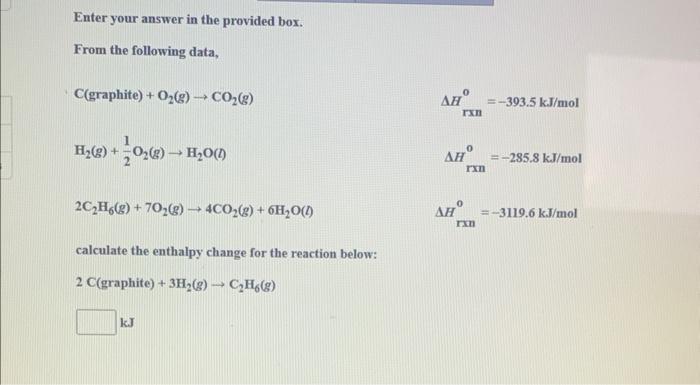 Solved Be sure to answer all parts. Given that | Chegg.com