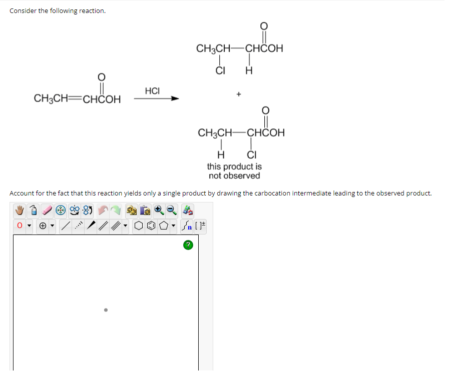 Solved Consider the following reaction.CH3CH=CHCOHAccount | Chegg.com