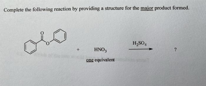 Solved Complete the following reaction by providing a | Chegg.com