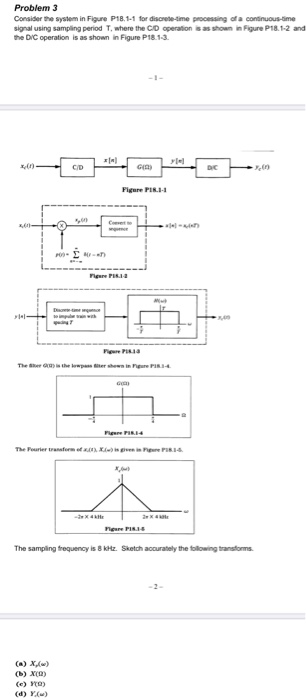 Solved Problem 3 Consider the system in Figure P18.1.1 for | Chegg.com