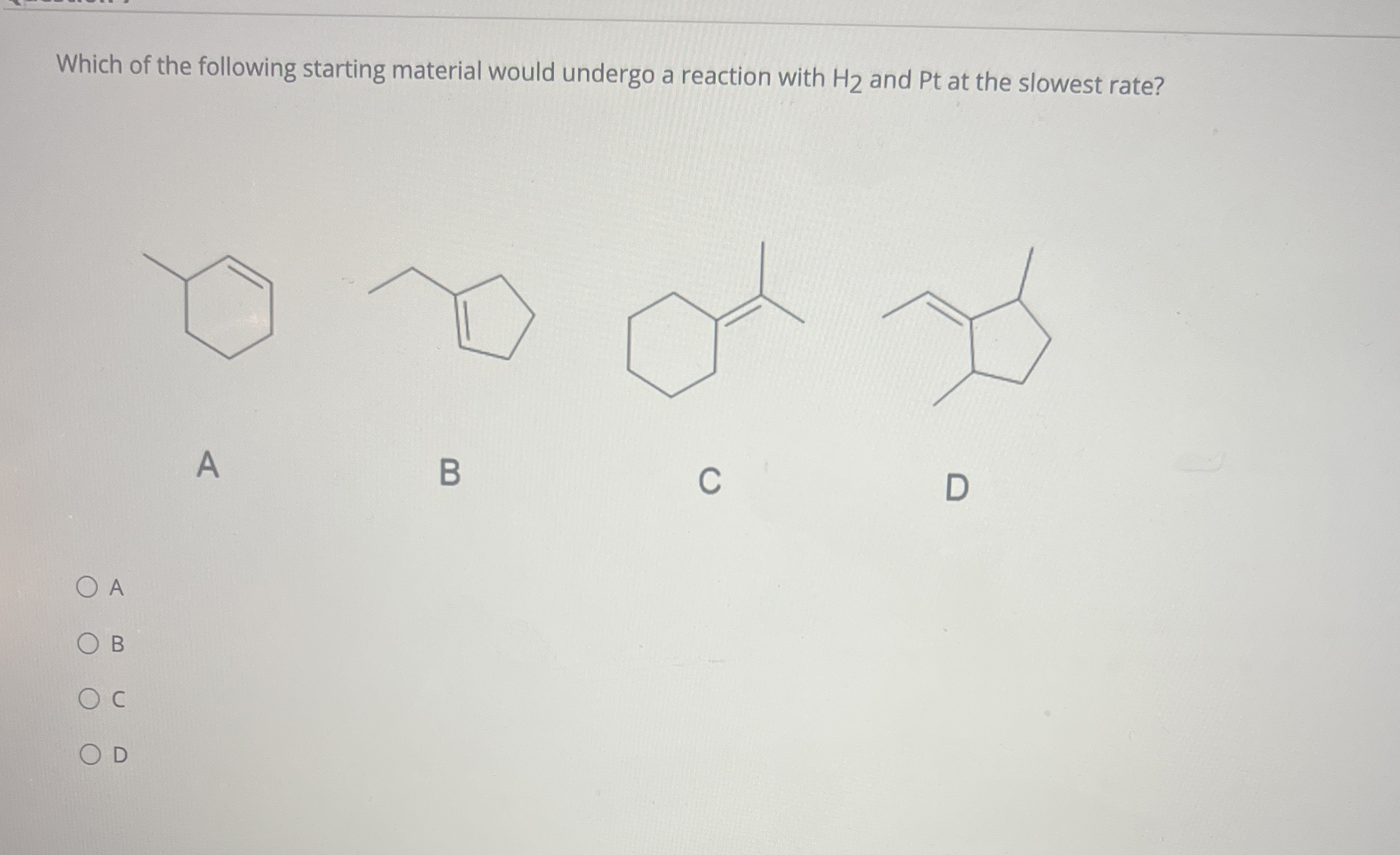 Solved Which of the following starting material would | Chegg.com