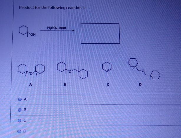 Solved Product for the following reaction is HS04, heat OH | Chegg.com