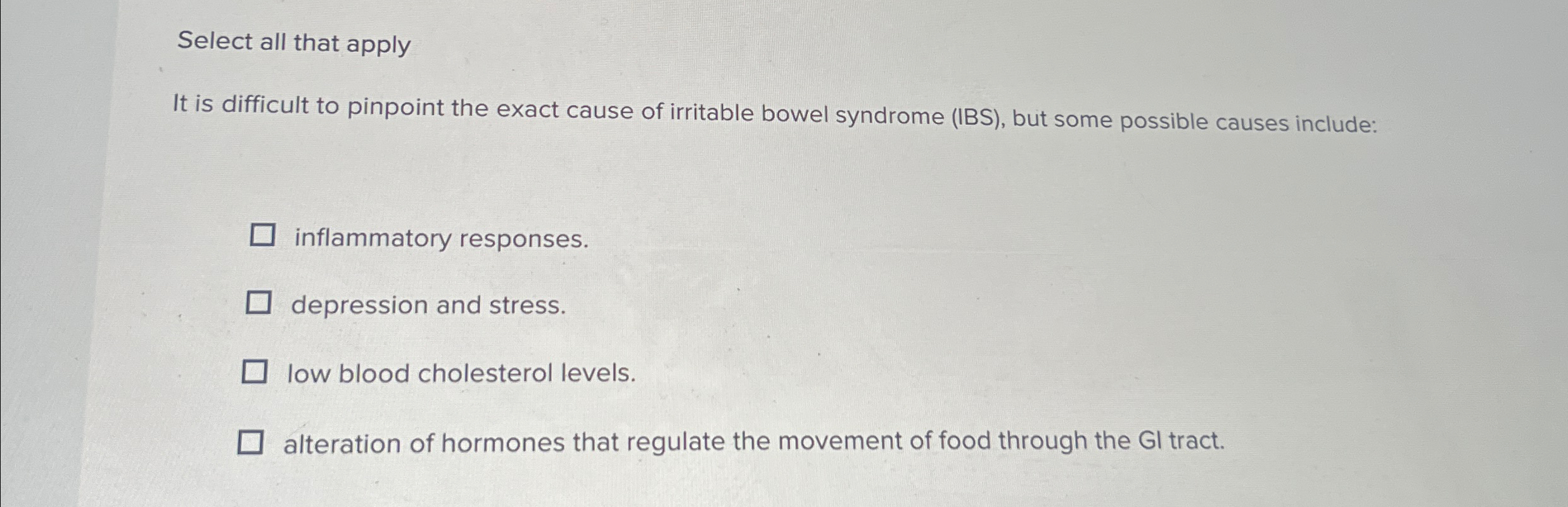 Solved Select all that applyIt is difficult to pinpoint the | Chegg.com