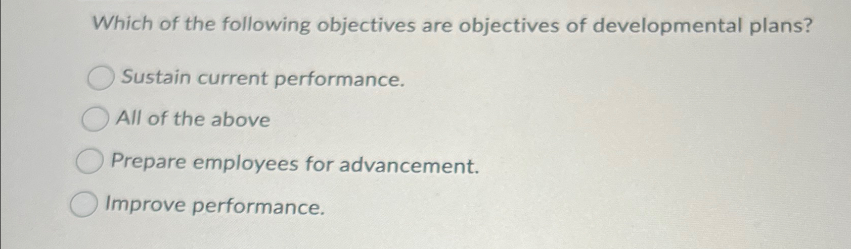 Solved Which of the following objectives are objectives of | Chegg.com