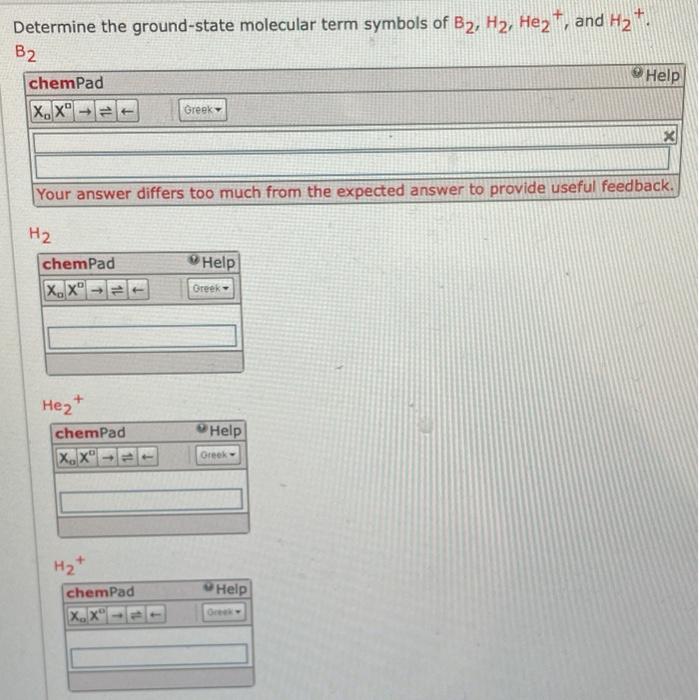 Solved Determine the ground-state molecular term symbols of | Chegg.com