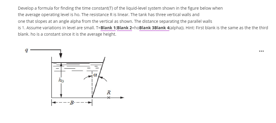 Solved Develop a formula for finding the time constant(T) of | Chegg.com