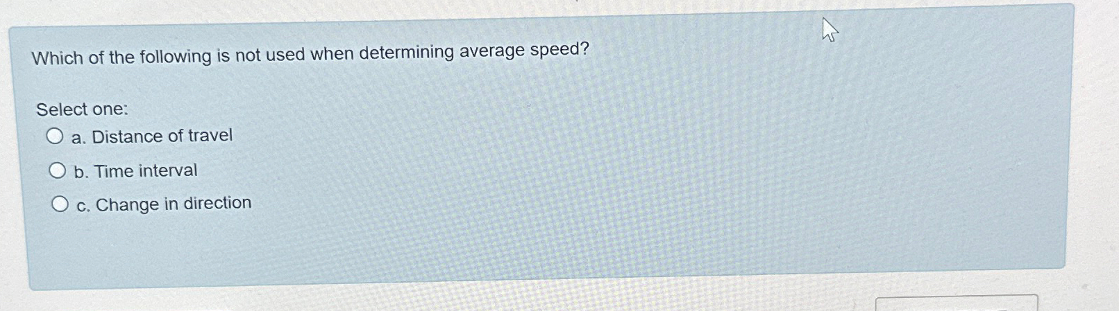 Solved Which of the following is not used when determining | Chegg.com