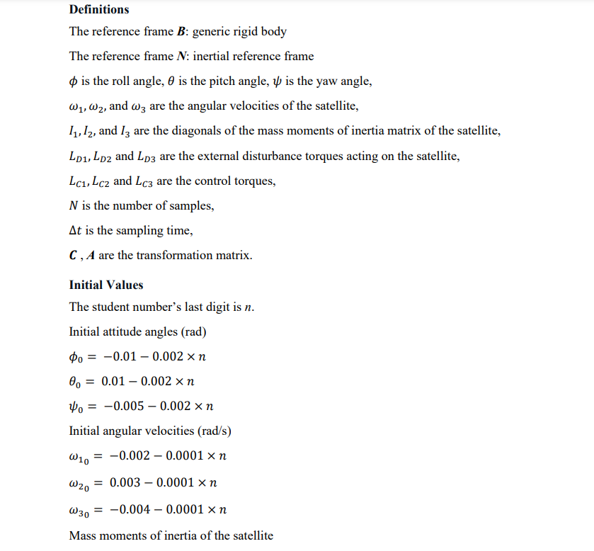 Solved DefinitionsThe reference frame B ﻿: generic rigid | Chegg.com