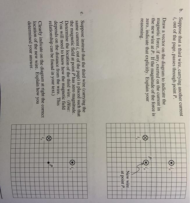 Solved Oi b. Suppose that a third wire, carrying another | Chegg.com