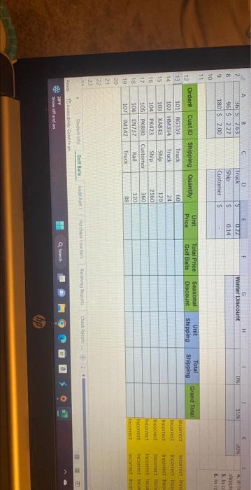 Solved The following spreadsheet allows for the easy | Chegg.com