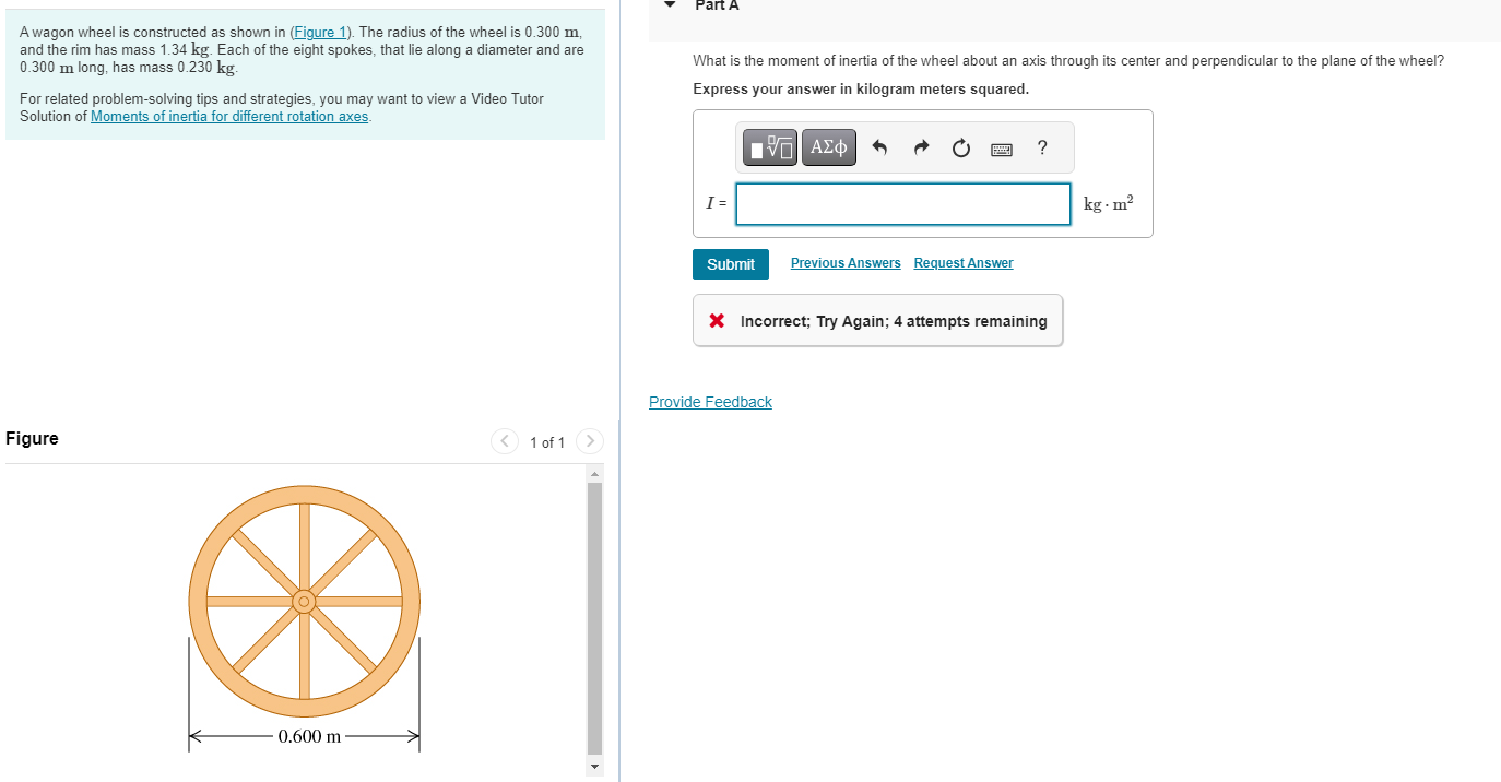 Solved A wagon wheel is constructed as shown in (Figure 1). | Chegg.com