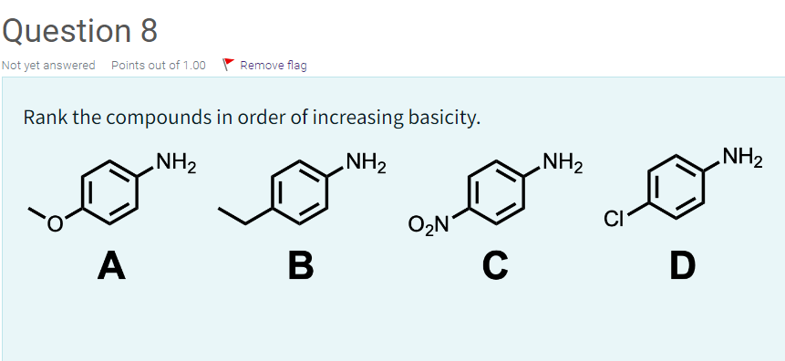 Solved Rank the compounds in order of increasing basicity. | Chegg.com
