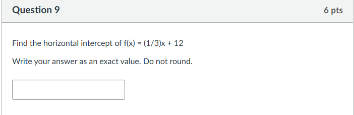 Solved Question 9Find the horizontal intercept | Chegg.com