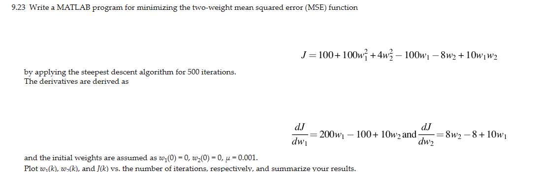 Solved 9.23 ﻿Write a MATLAB program for minimizing the | Chegg.com