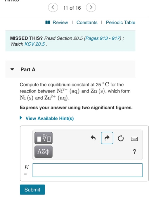 Solved A Review | Constants Periodic Table | Chegg.com