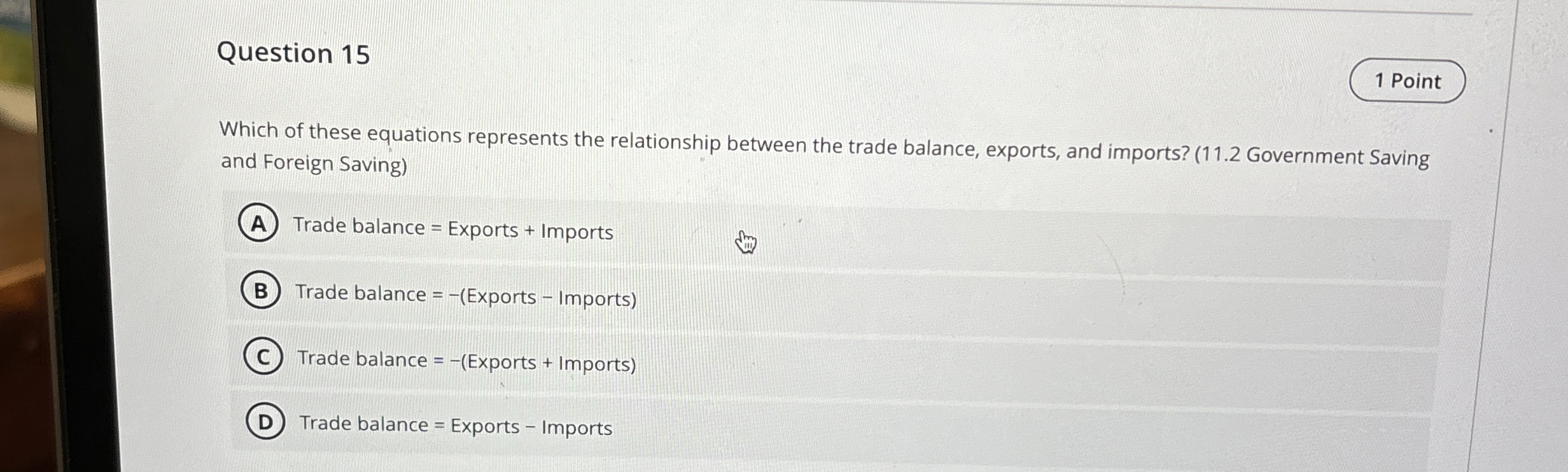 Solved Question 151 ﻿PointWhich of these equations | Chegg.com