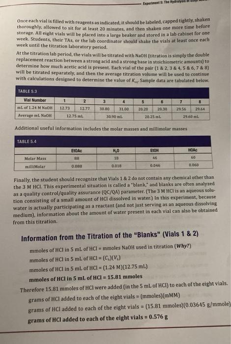 Solved 2. Tabulate your data and do calculations similar to | Chegg.com