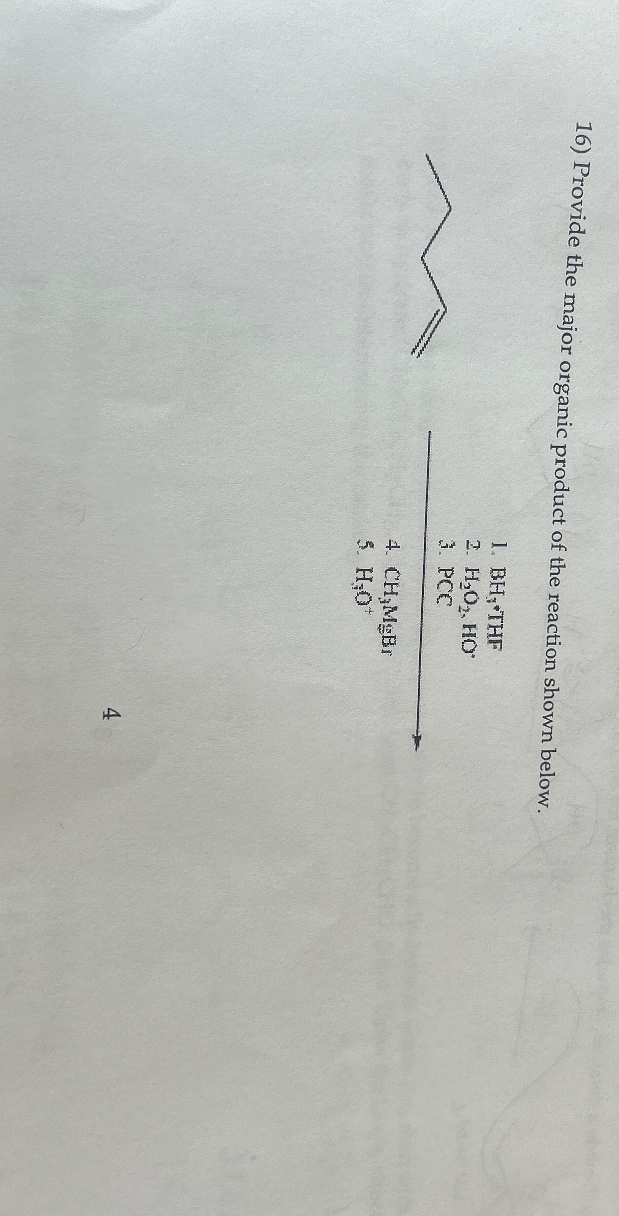 Solved Provide the major organic product of the reaction | Chegg.com