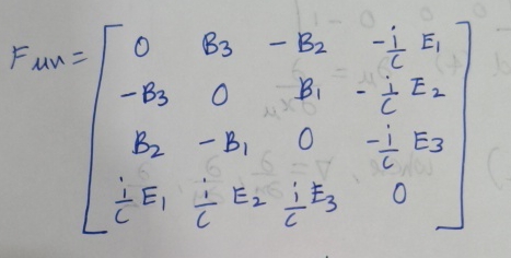 Solved the below covariant EM tensor is to be converted into | Chegg.com