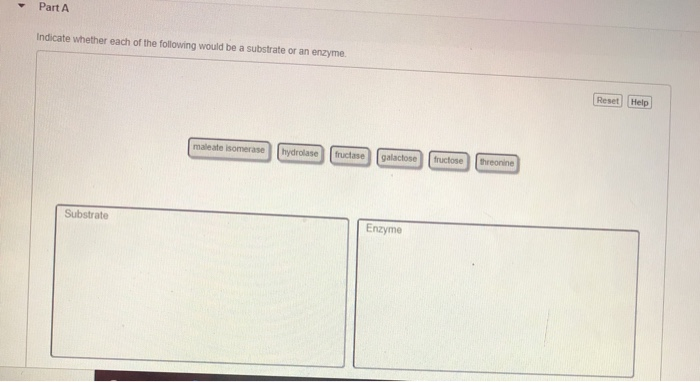 Solved Part A Indicate whether each of the following would | Chegg.com
