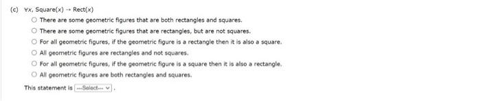 Solved Rewrite Each Statement Without Using Quantifiers Or 8259