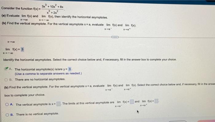 Solved a. Is it possible for a rational function to have | Chegg.com