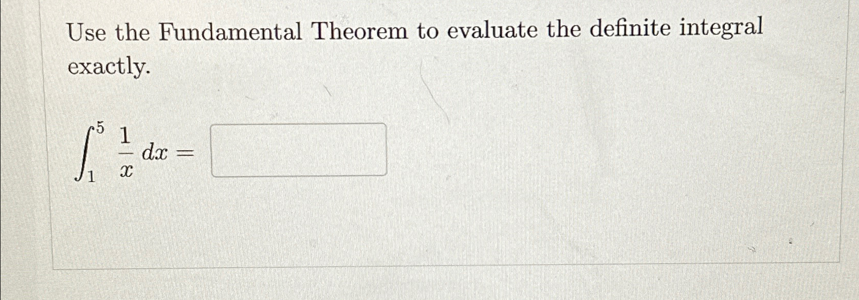 Solved Use the Fundamental Theorem to evaluate the definite | Chegg.com