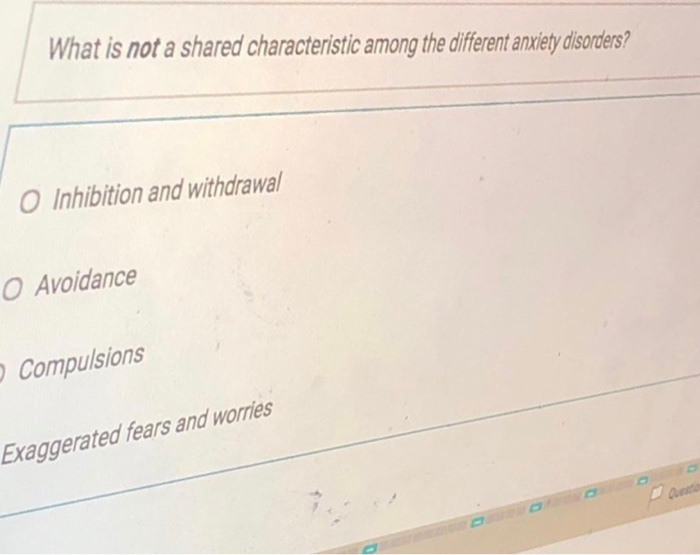 Solved What is not a shared characteristic among the | Chegg.com