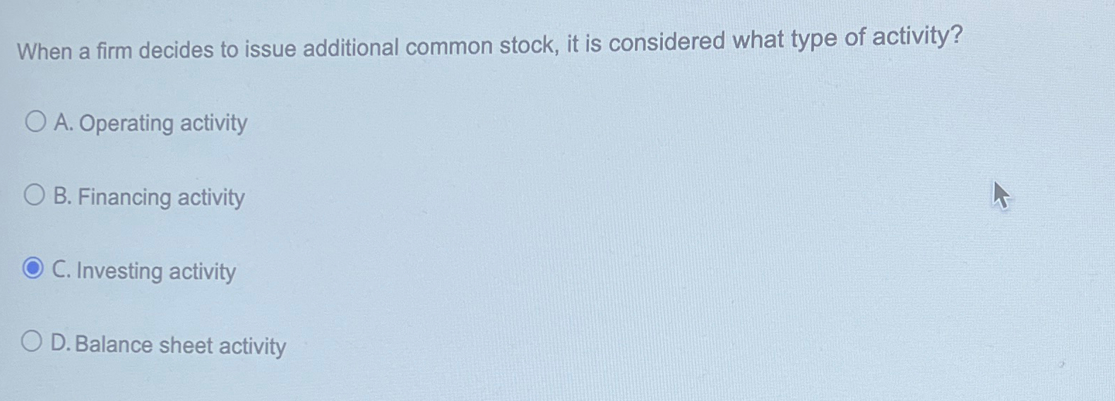 Solved When a firm decides to issue additional common stock, | Chegg.com