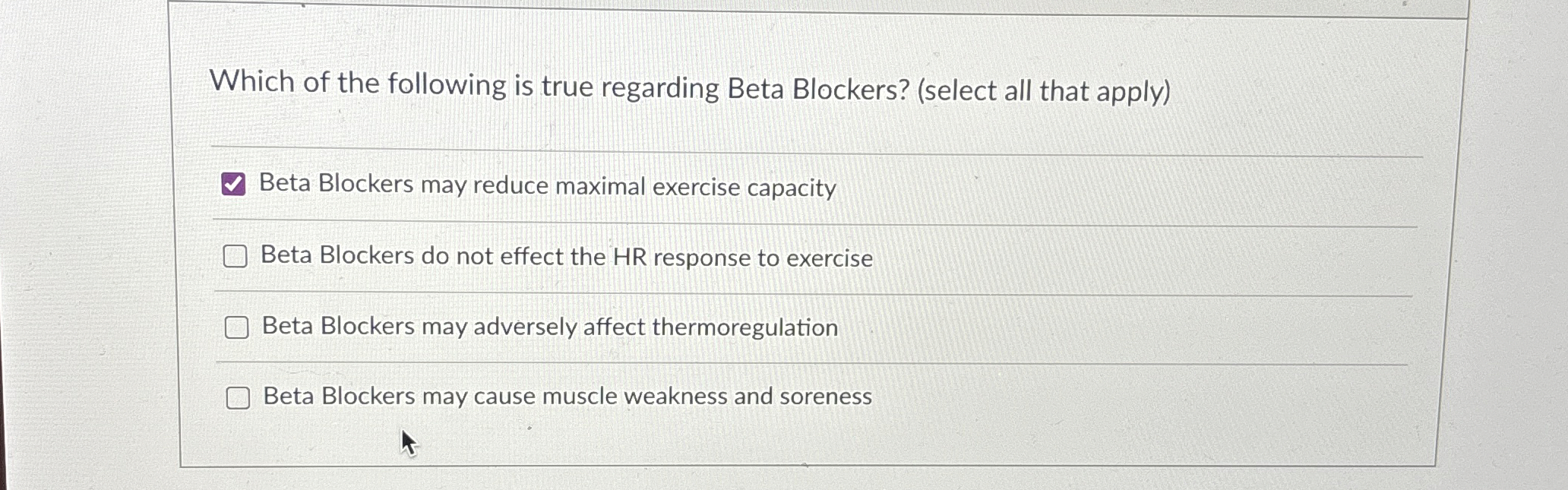 Solved Which of the following is true regarding Beta | Chegg.com