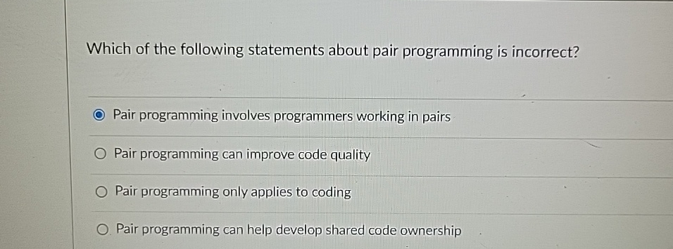 Solved Which of the following statements about pair | Chegg.com