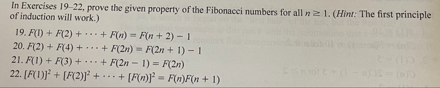 Solved ONLY 22 ﻿PLEASEIn ﻿Exercises 19-22, ﻿prove the given | Chegg.com