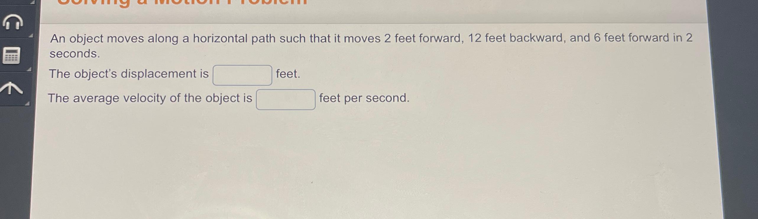 Solved An object moves along a horizontal path such that it | Chegg.com