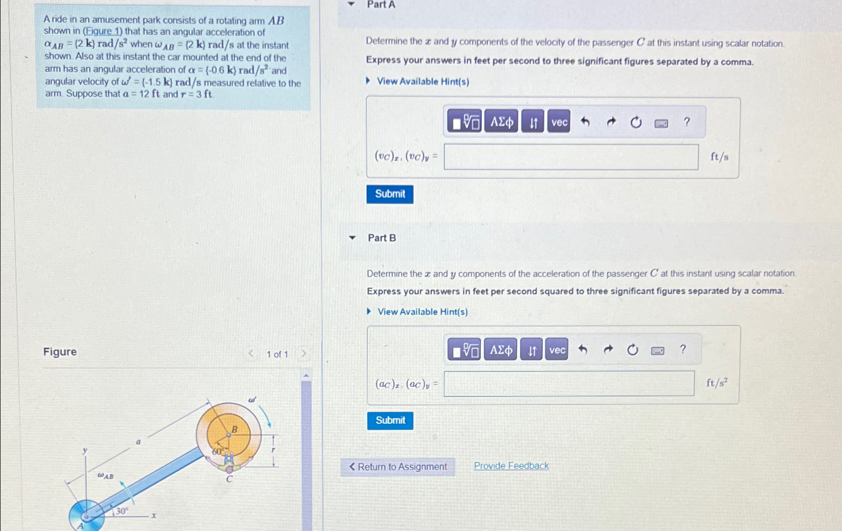 Solved A ride in an amusement park consists of a rotating | Chegg.com